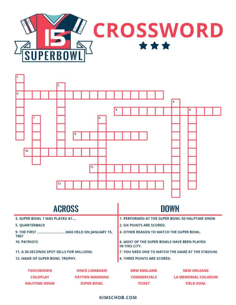 Free Football Printables - Printable Game Day Activities! - Kim Schob