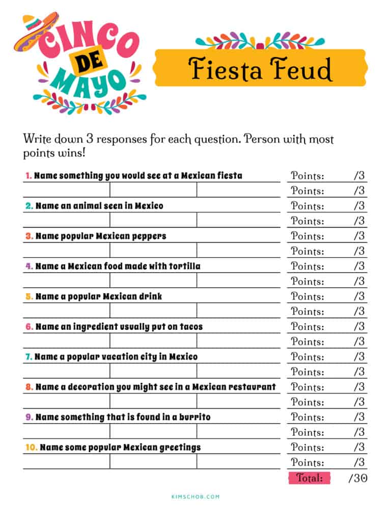Cinco de Mayo Games Everyone Will Love - Kim Schob