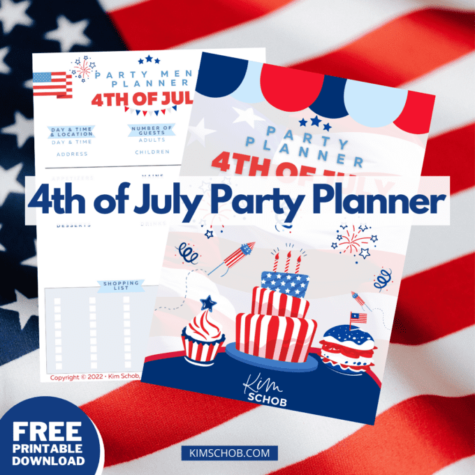 4th of July Party Planner Printable - Kim Schob