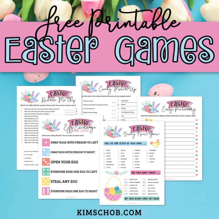 Free Printable Easter Games - Kim Schob