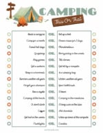Camping Printable Game Set - Kim Schob