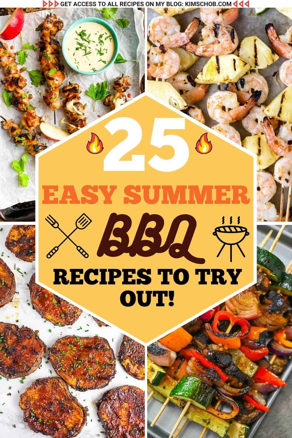 25 Easy Summer BBQ Recipes To Try Out! - Kim Schob