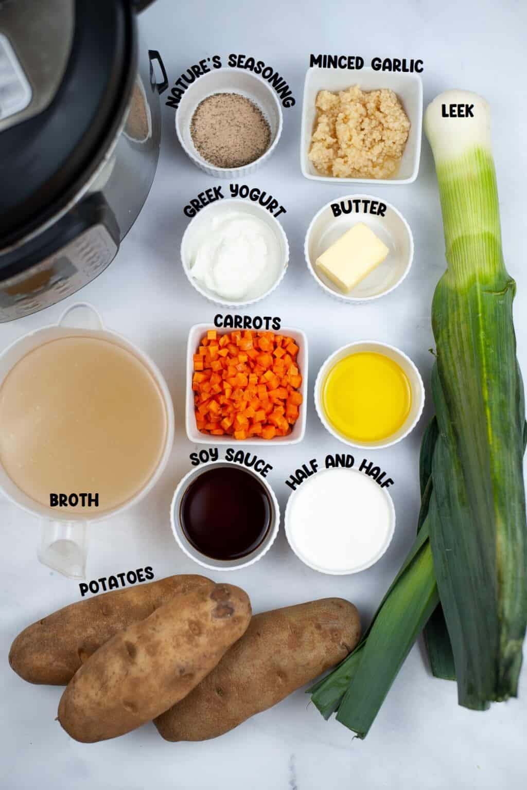 Instant Pot Potato Leek Soup - Kim Schob