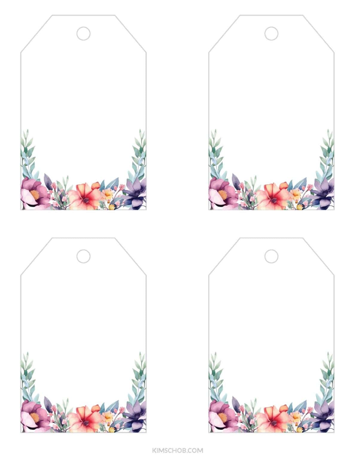 Free Cupcake Topper Printables (Gift Tags, Wrappers, Etc) - Kim Schob