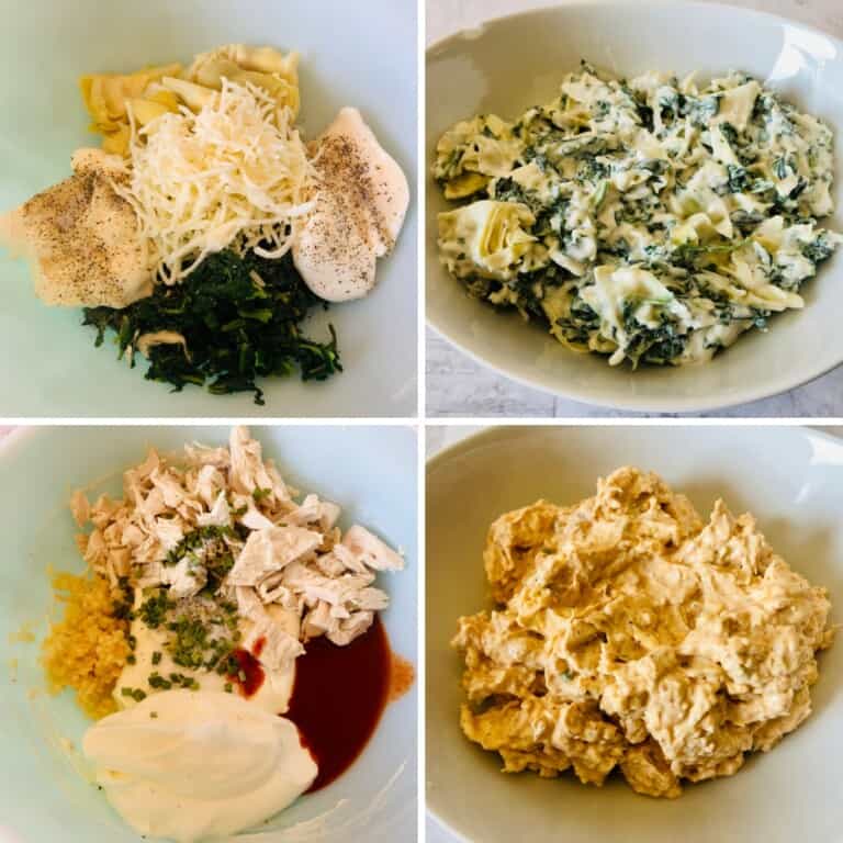 Easy Hot Party dips: 4 Dips In One Pan! - Kim Schob