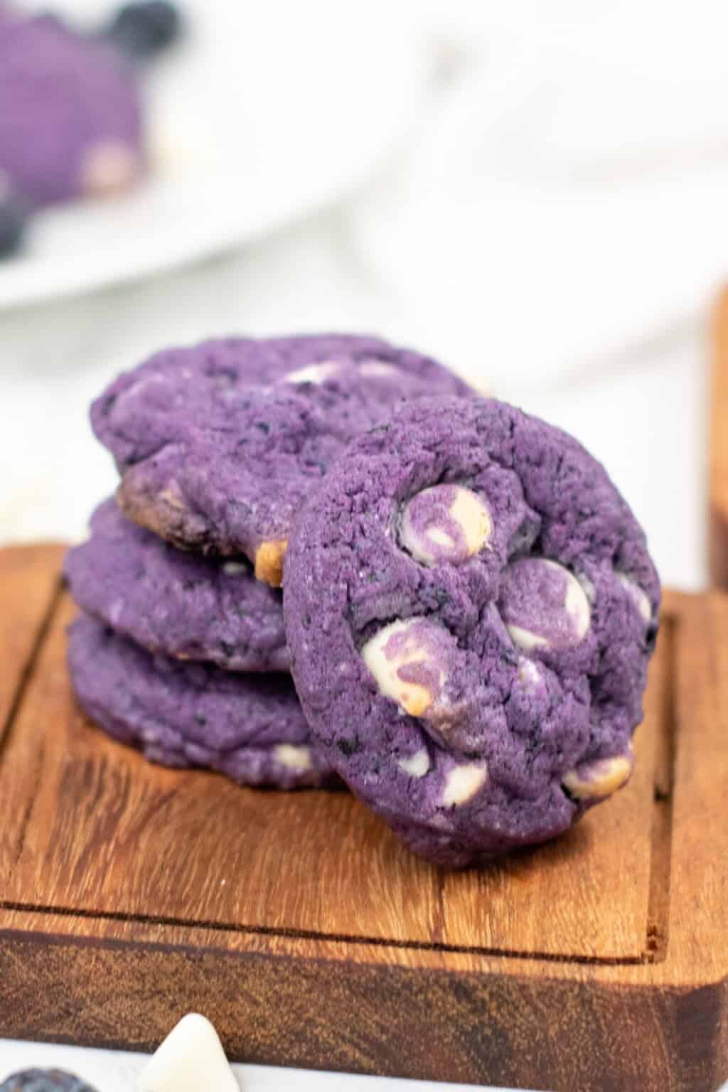 Soft Blueberry Cookies Recipe (Naturally Blue) - Kim Schob