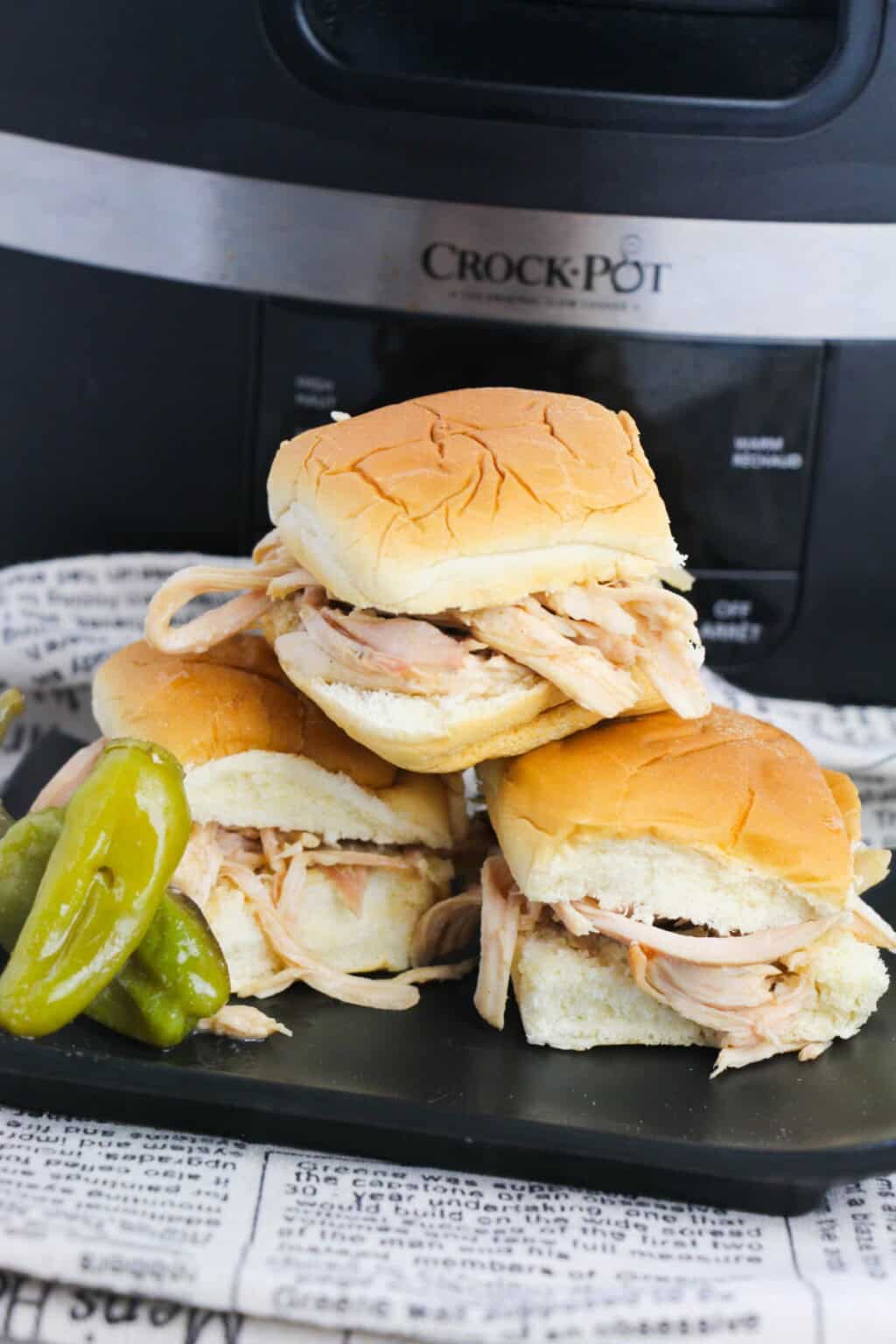 Slow Cooker Mississippi Chicken (Easy Crockpot Recipe) - Kim Schob