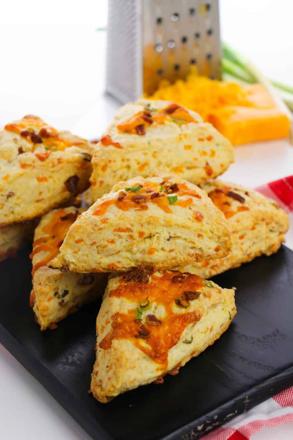 Savory Bacon And Cheddar Cheese Scones Recipe - Kim Schob