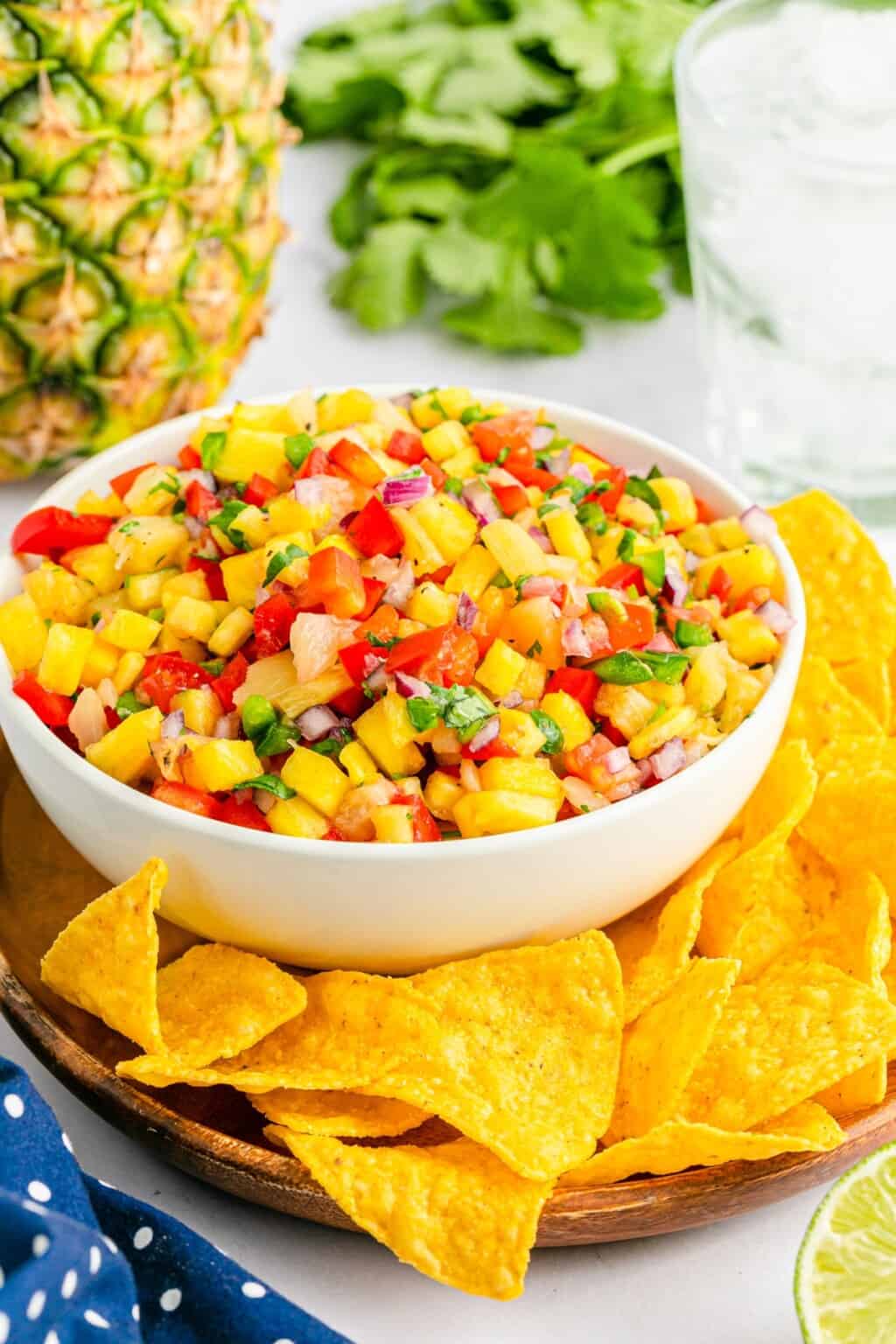 Spicy Jalapeno Pineapple Salsa (Fresh Side Dish Recipe) - Kim Schob