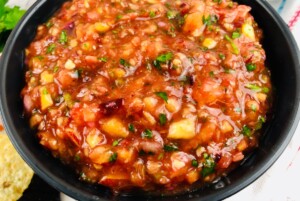 Fresh Jalapeno Peach Salsa Recipe (without tomatoes) - Kim Schob