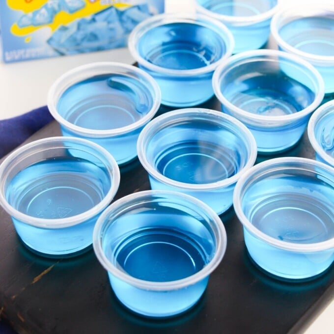 Blue Raspberry Jello Shots - Kim Schob