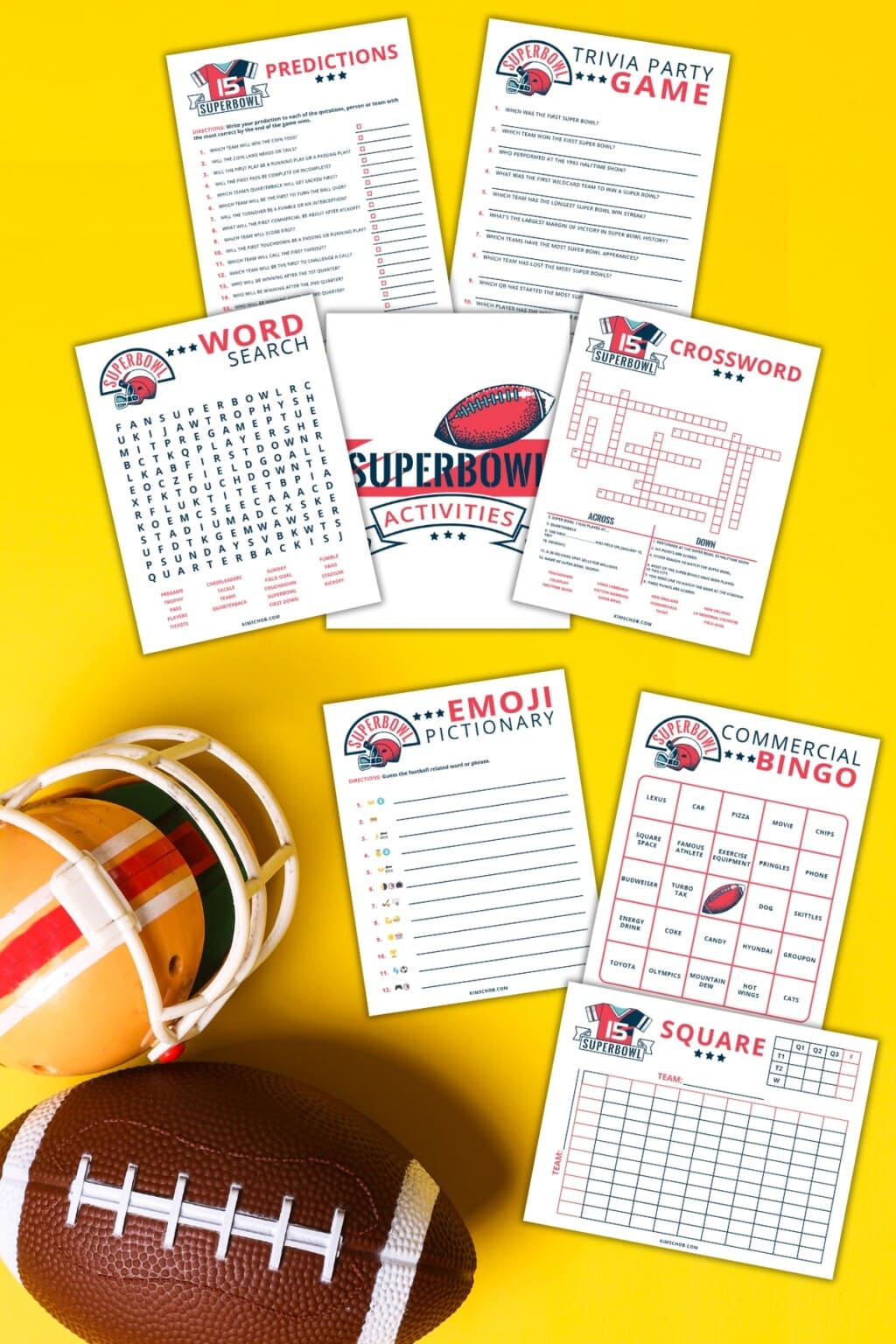 Free Football Printables - Printable Game Day Activities! - Kim Schob