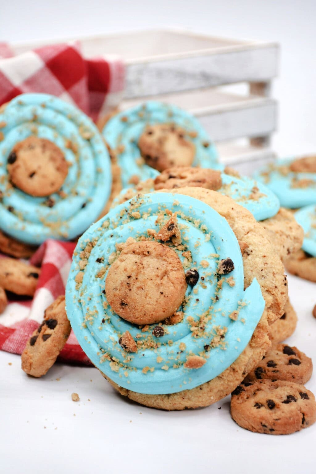Delicious Blue Crumbl Monster Cookie Recipe - Kim Schob