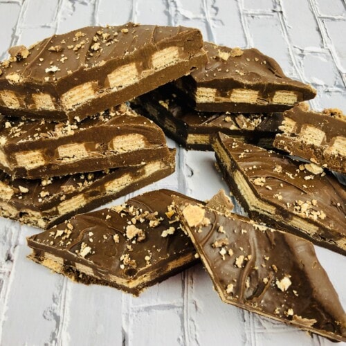 Easy Kit Kat Fudge Recipe (No Bake!) - Kim Schob