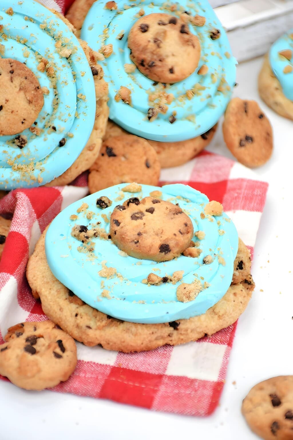 Delicious Blue Crumbl Monster Cookie Recipe - Kim Schob
