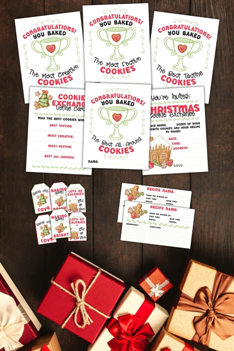 Christmas Cookie Exchange Printable Party Pack - Kim Schob