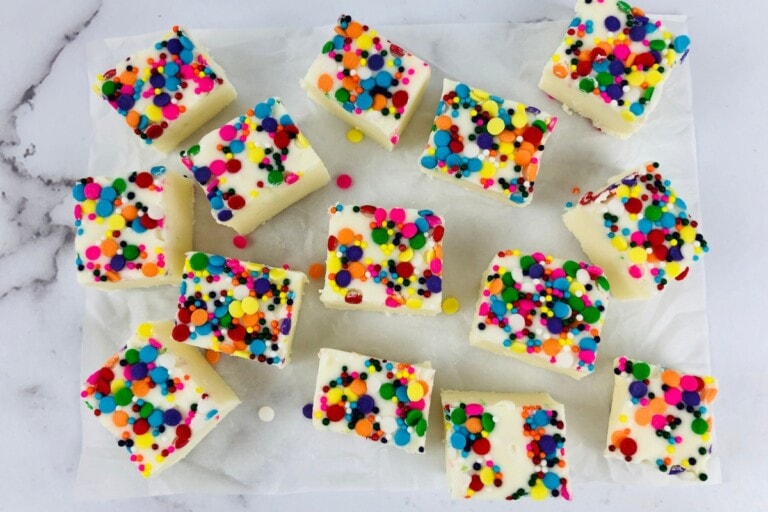 Easy Sugar Cookie Fudge With White Chocolate Chips - Kim Schob