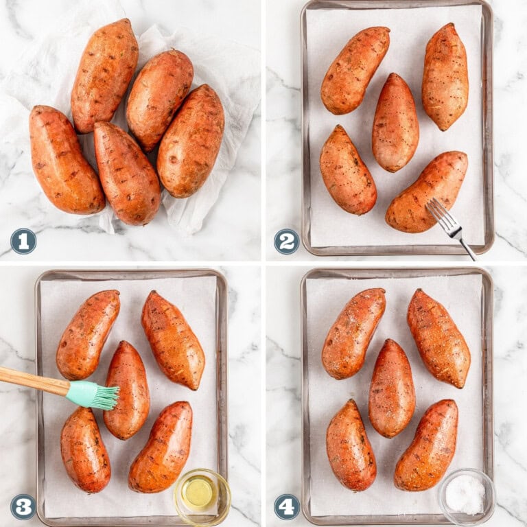 Baked Sweet Potatoes (Perfect Oven Baked Recipe) - Kim Schob