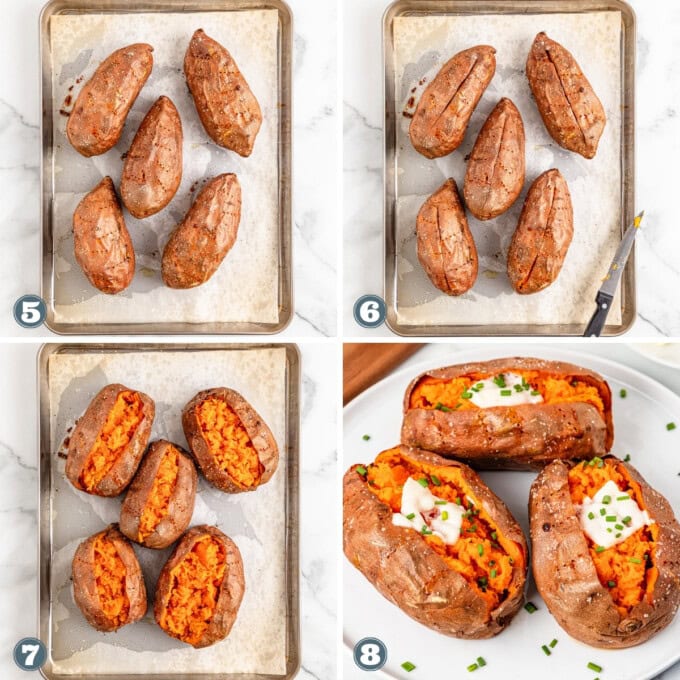 Baked Sweet Potatoes (Perfect Oven Baked Recipe) - Kim Schob
