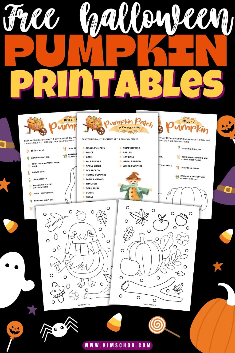 Free Pumpkin Printables – Fun Activities For Kids - Kim Schob