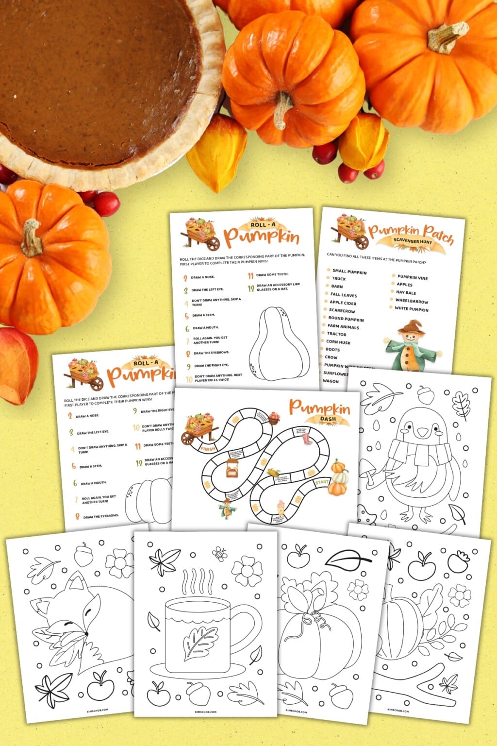 Free Pumpkin Printables – Fun Activities For Kids - Kim Schob