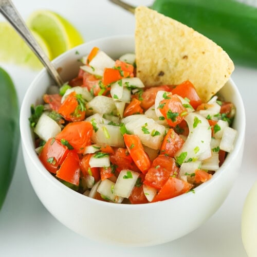 Easy Pico De Gallo Recipe (Authentic Salsa in 5 Minutes) - Kim Schob