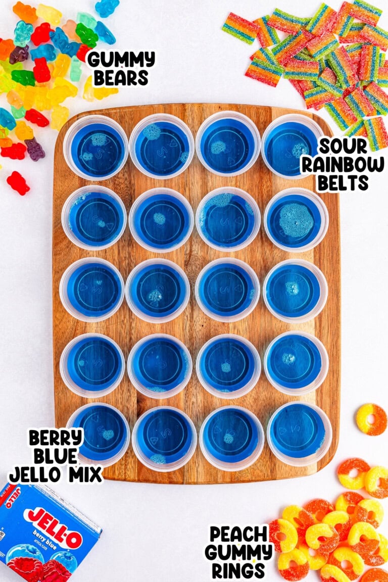Blue Beach Jello Shot Drinks With Berry Blue Jello - Kim Schob