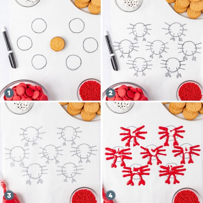 Red Candy Covered Oreos Recipe (Cute Crab Cookies) - Kim Schob