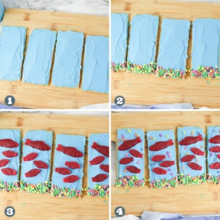 Fish Bowl Graham Cookies Recipe With Rainbow Sprinkles - Kim Schob