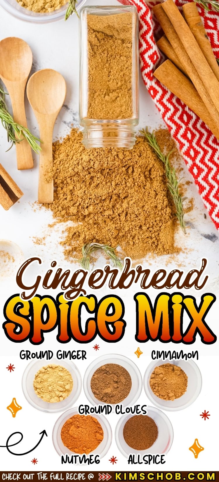 Homemade Gingerbread Spice Mix - Kim Schob