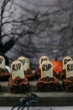 RIP Graveyard Brownies For A Spooky Halloween Treat - Kim Schob