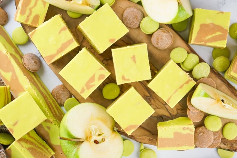 Easy Apple Caramel Fudge Recipe (Just Four Ingredients) - Kim Schob