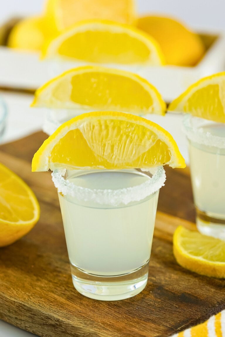 Lemon Drop Shots (Easy 3 Ingredient Recipe) - Kim Schob