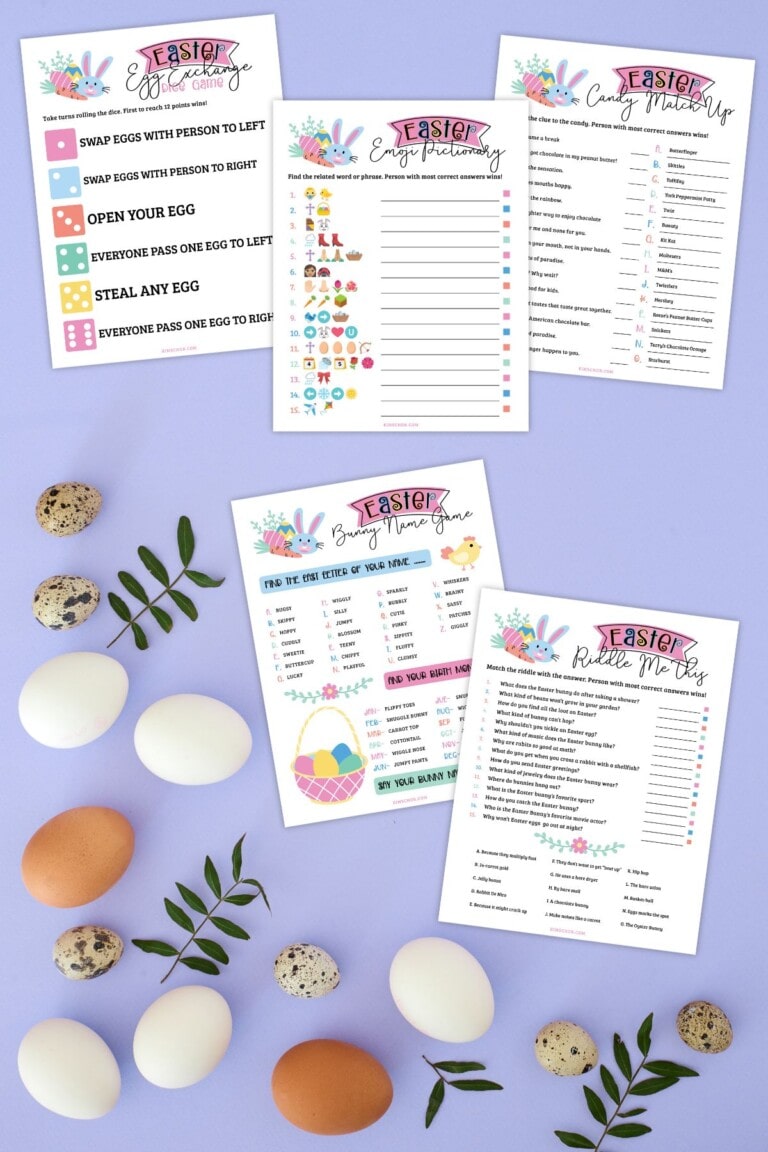 Free Printable Easter Games for Kids - Kim Schob