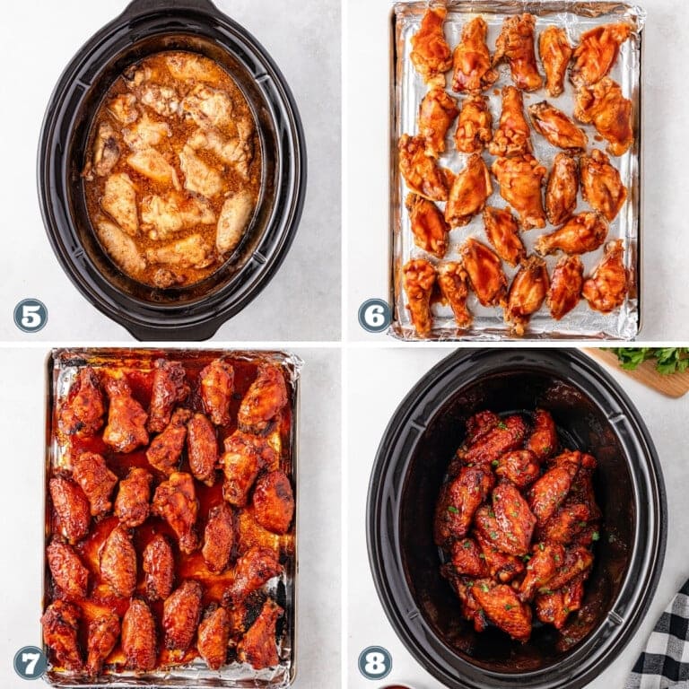 Slow Cooker BBQ Chicken Wings - Kim Schob