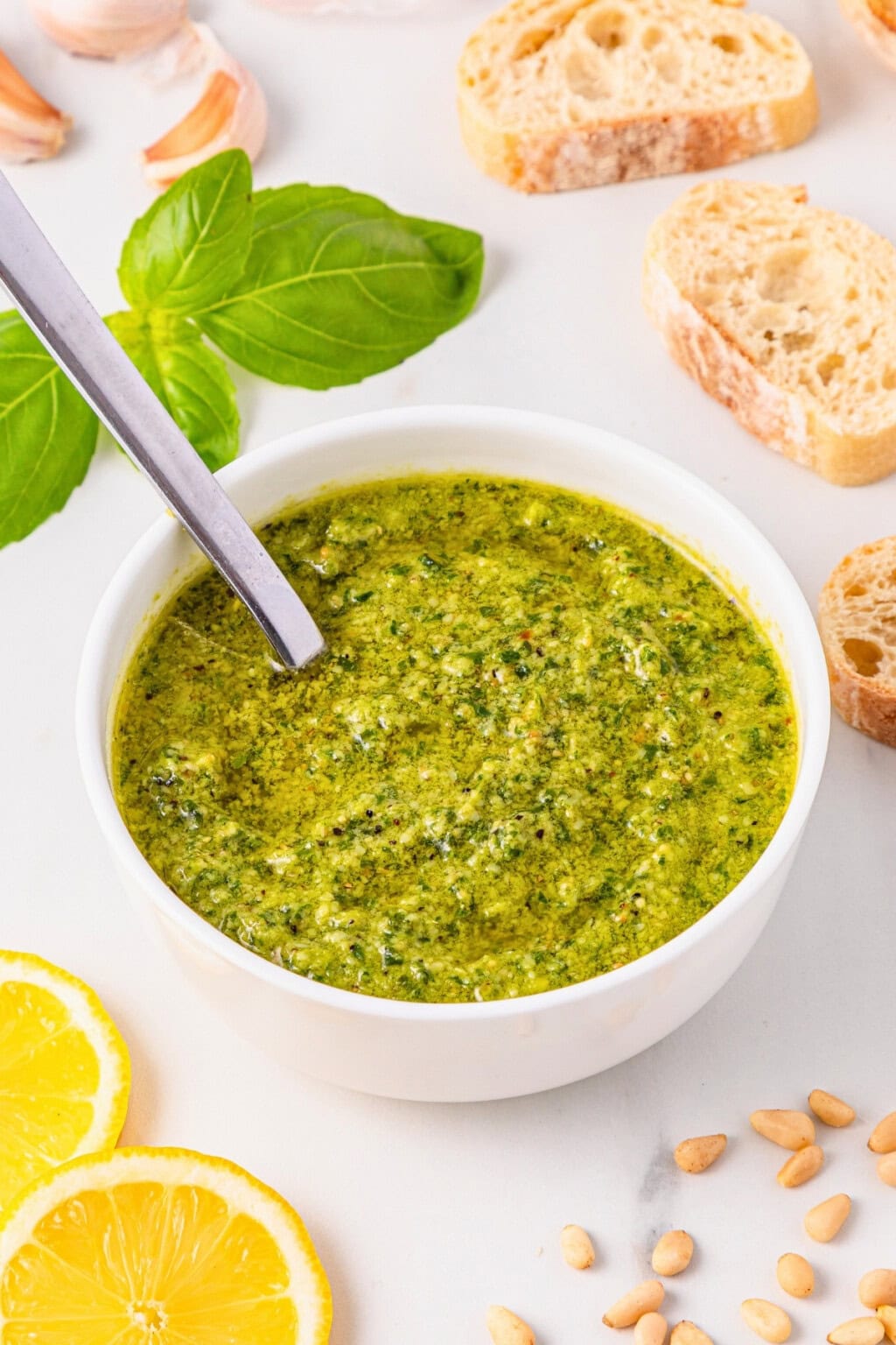 Easy Basil Pesto - Kim Schob