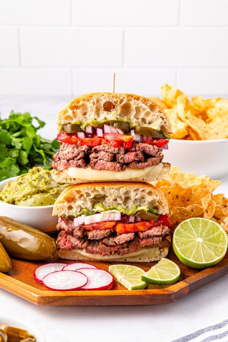 Mexican Beef Tortas (Sandwich Recipe) - Kim Schob