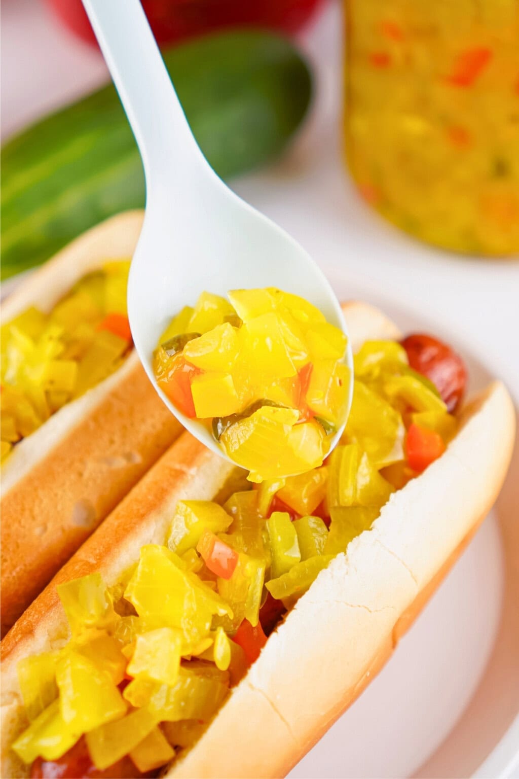 Homemade Sweet Relish (Easy Canning or Refrigerator Method) - Kim Schob