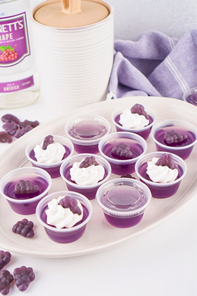Easy Grape Jello Shots Recipe with Vodka - Kim Schob