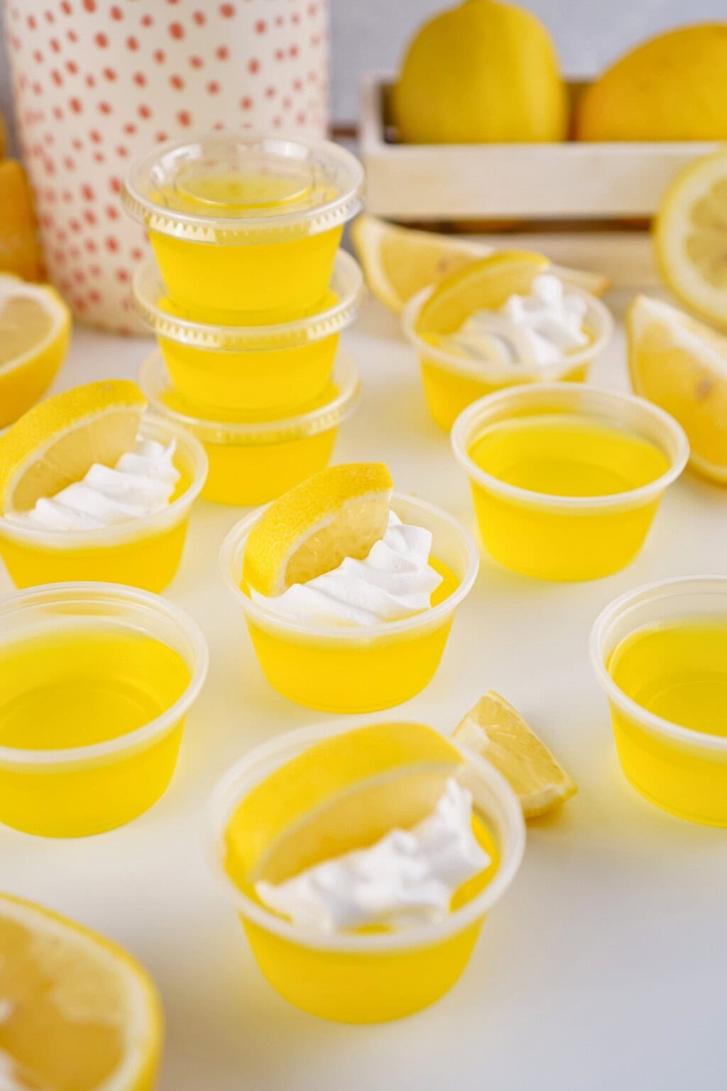 Lemon Drop Jello Shots (Easy Vodka Recipe) - Kim Schob
