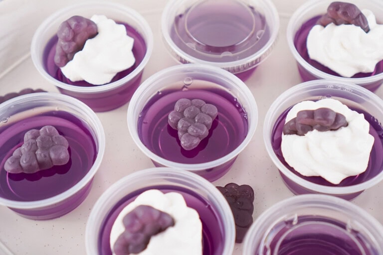 Easy Grape Jello Shots Recipe with Vodka - Kim Schob