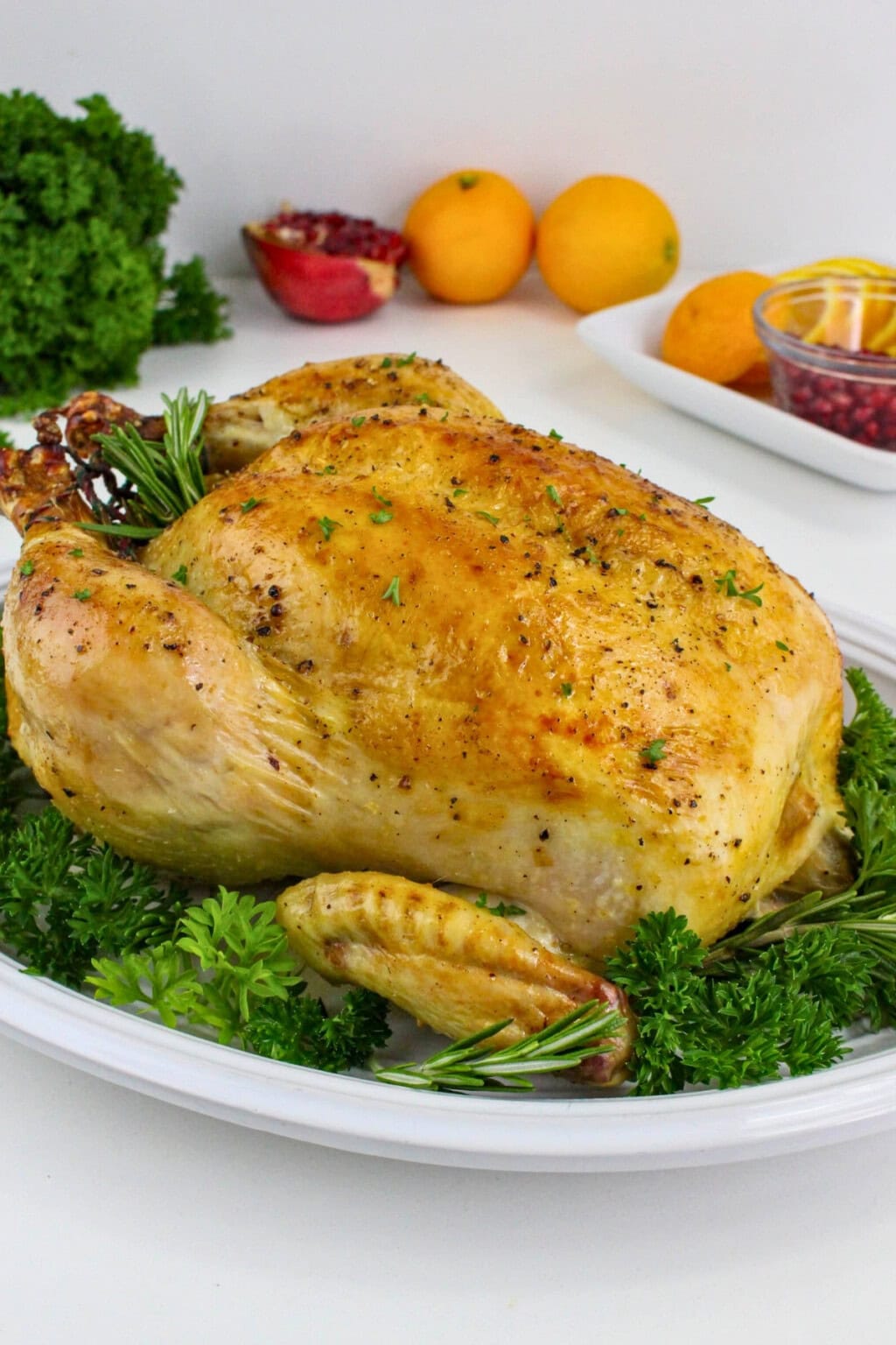 Christmas Chicken Recipe (Easy Holiday Roast Chicken) - Kim Schob