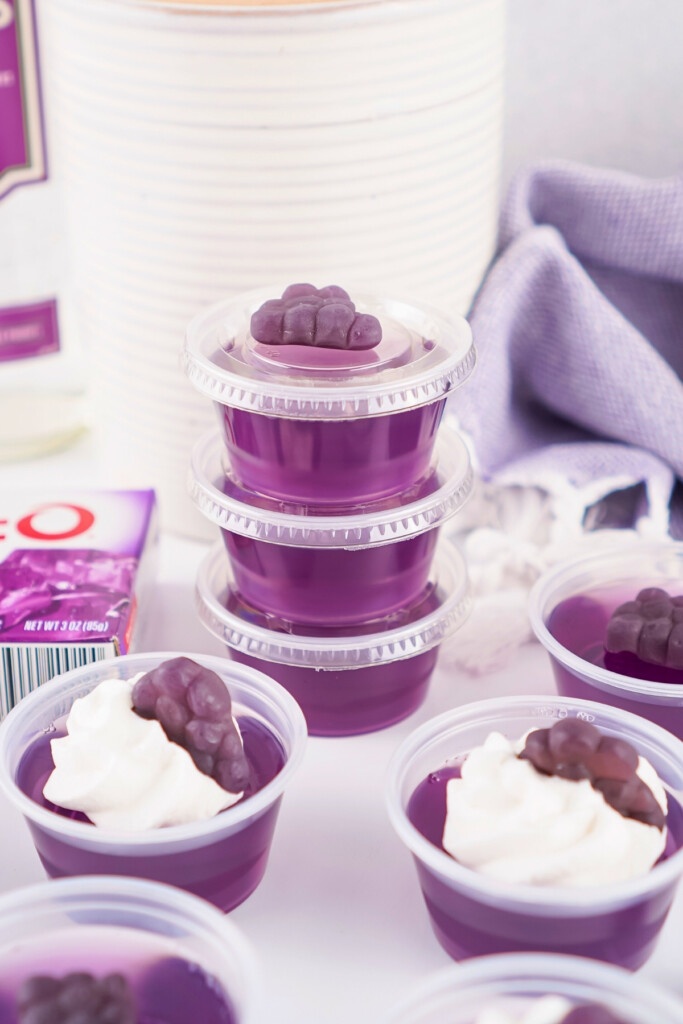 Easy Grape Jello Shots Recipe with Vodka - Kim Schob