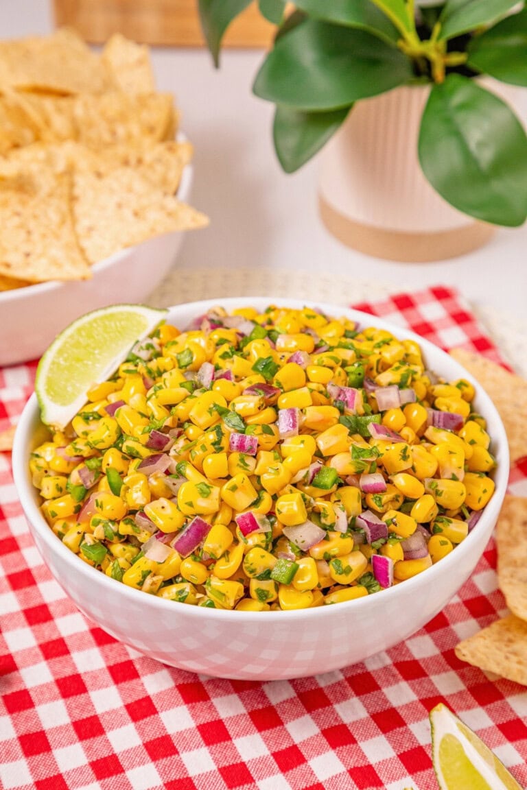 Easy Spicy Corn Salsa with Jalapeño and Lime - Kim Schob