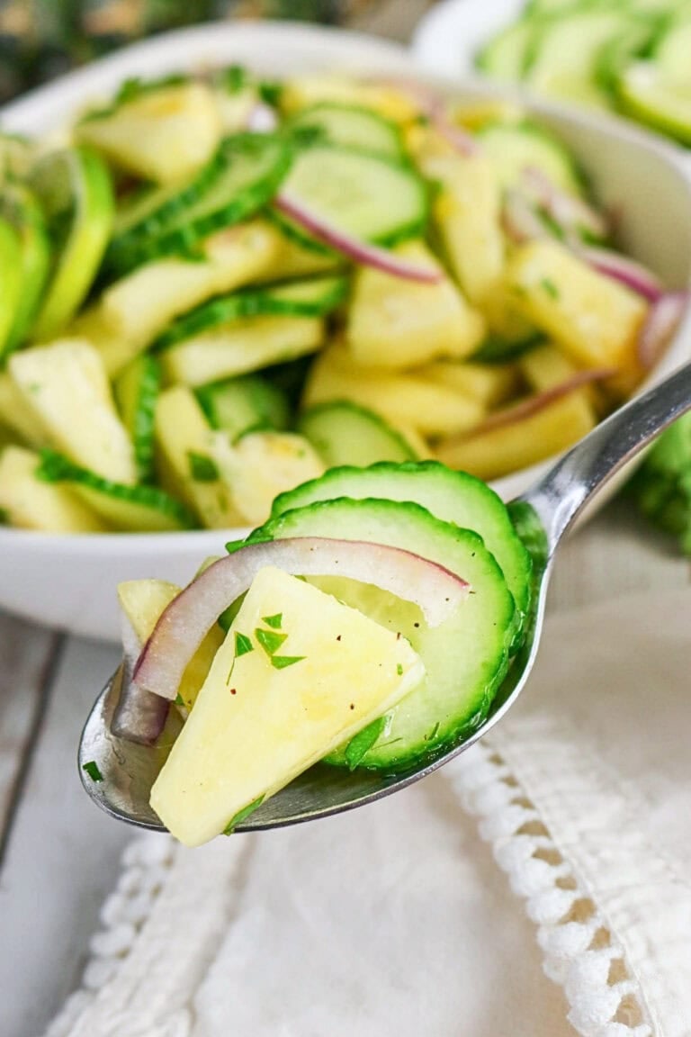 Cucumber and Pineapple Salad - Kim Schob